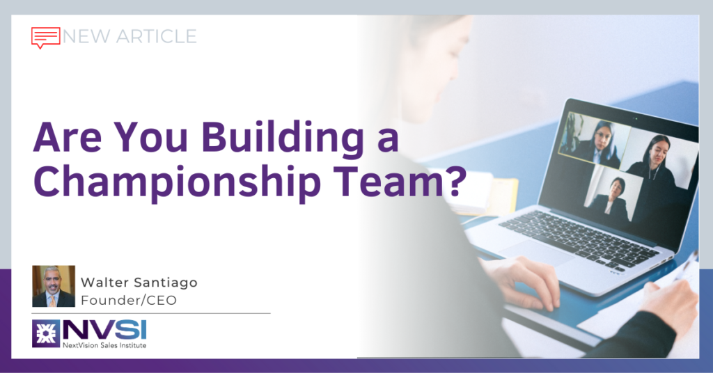 Are You Building a Championship Team? - NVSI